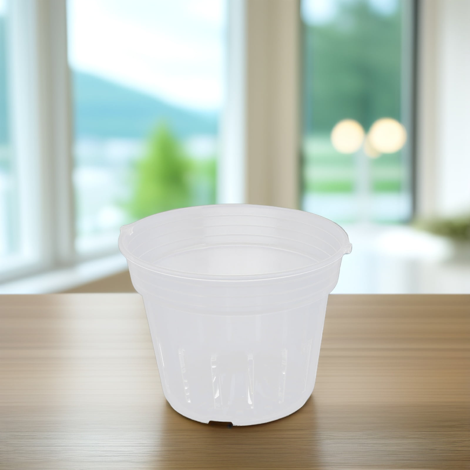 IFANLANDOR Clear Nursery Pots 9Pcs Transparent PP Orchid Flower Pot Set ...