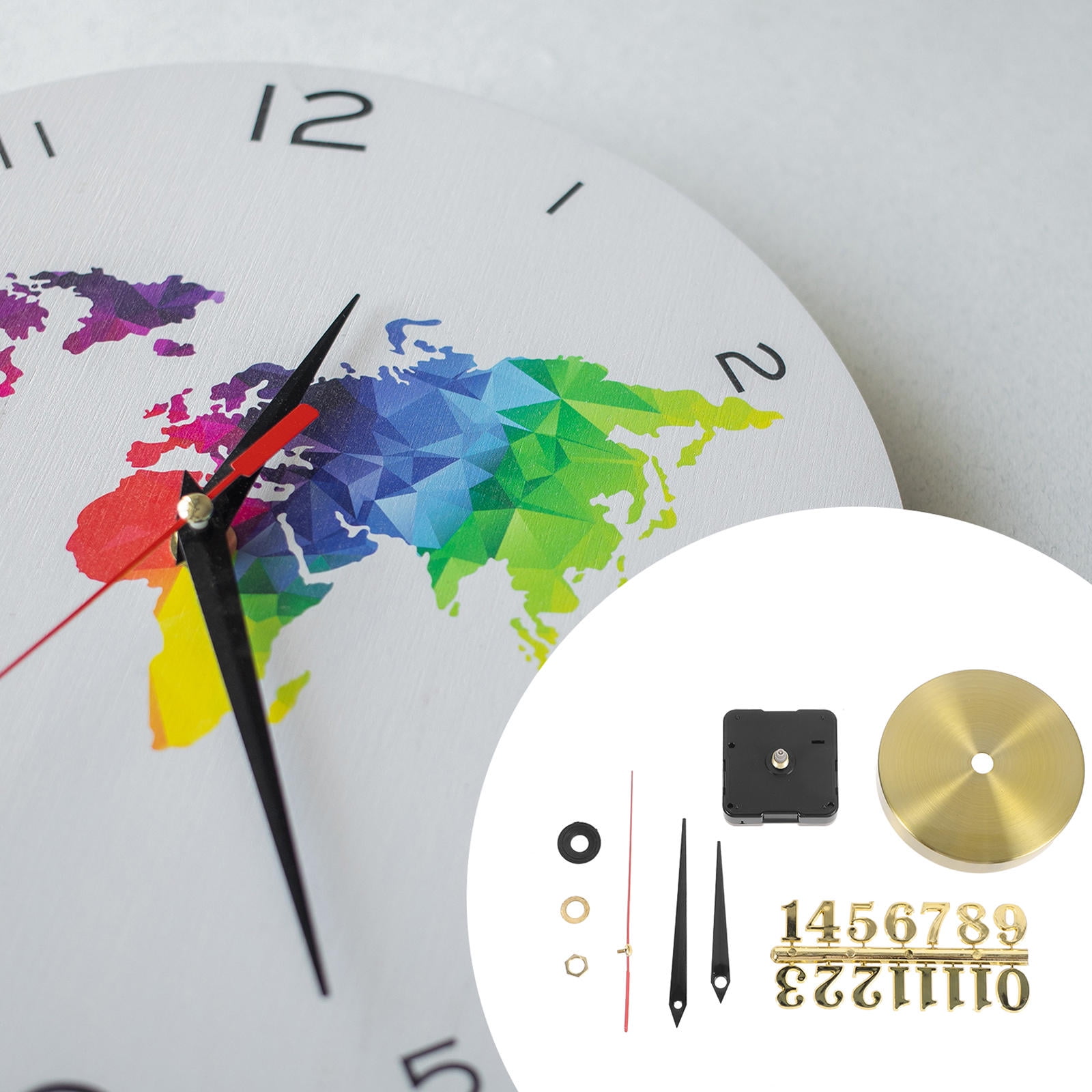 IFANLANDOR Clock Mechanism For Replacement 1 Set Assorted Color Plastic ...