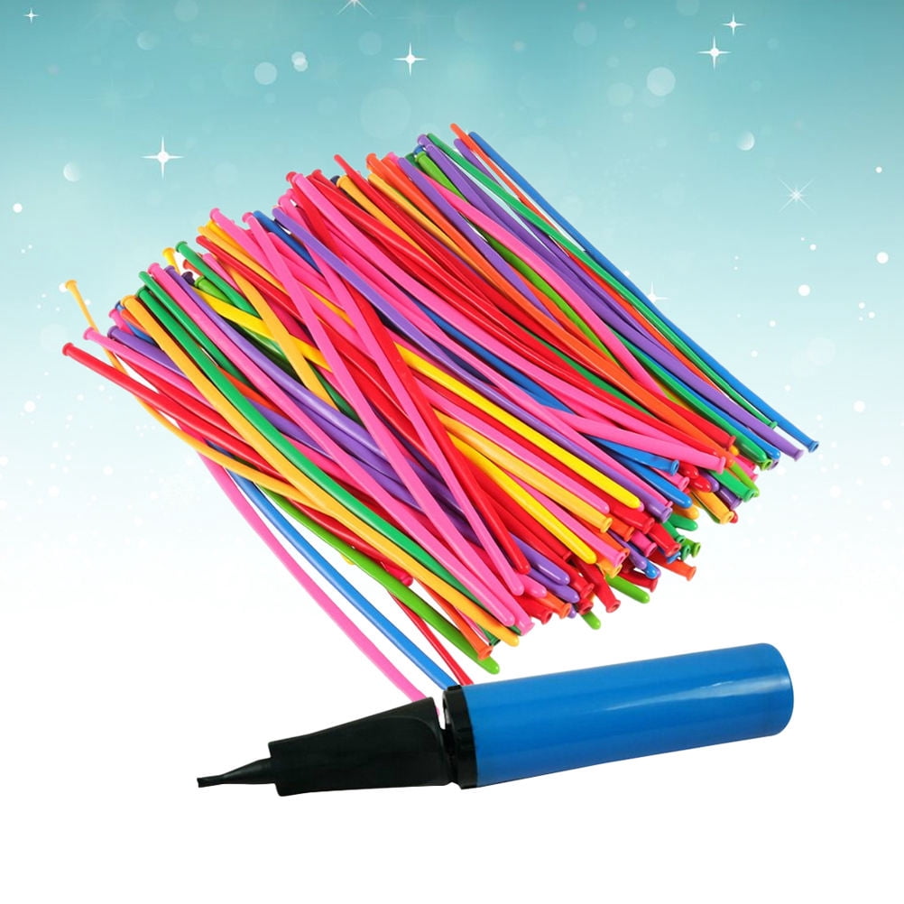 IFANLANDOR Party Supplies 201Pcs Long Latex Balloons Assorted Color For ...
