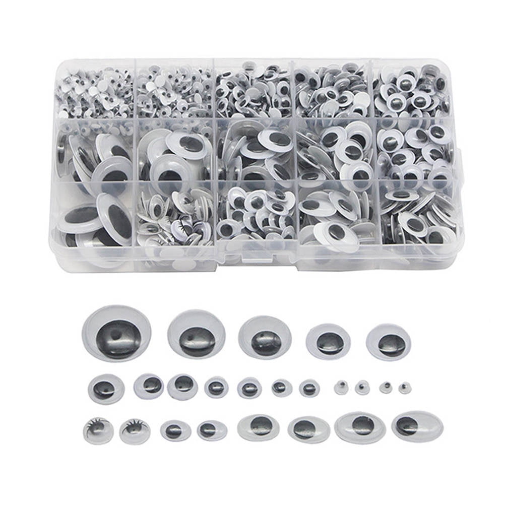 IFANLANDOR Stick On Eyes for Craft and Art Projects of Plastic Eyeball ...