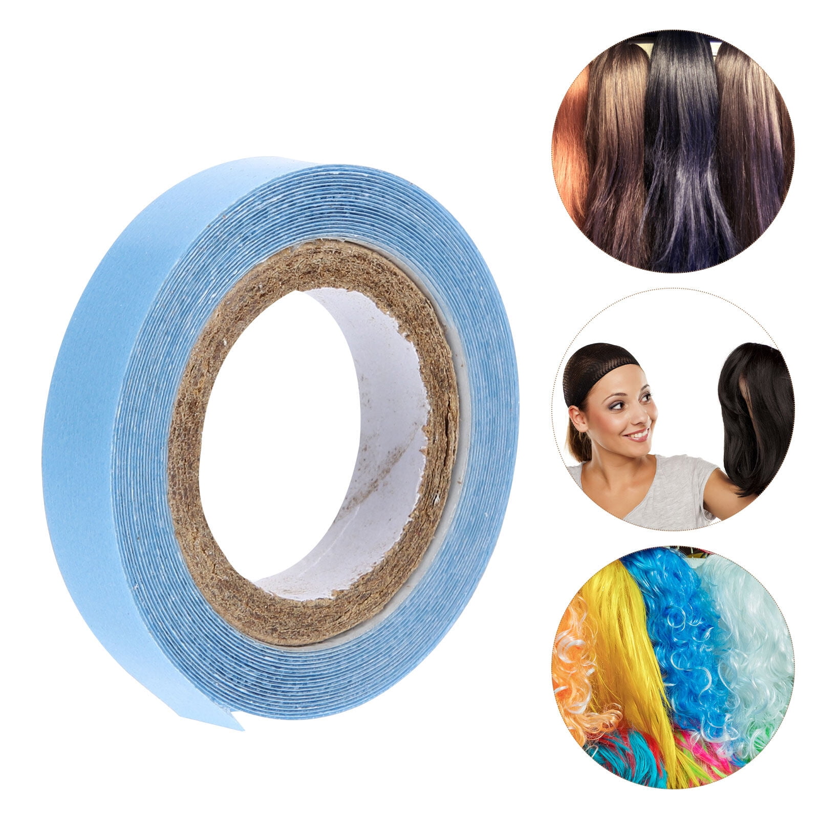IFANLANDOR Wig Tape 1 Roll Blue for Lace Wigs Adhesive Tape 5x5cm ...