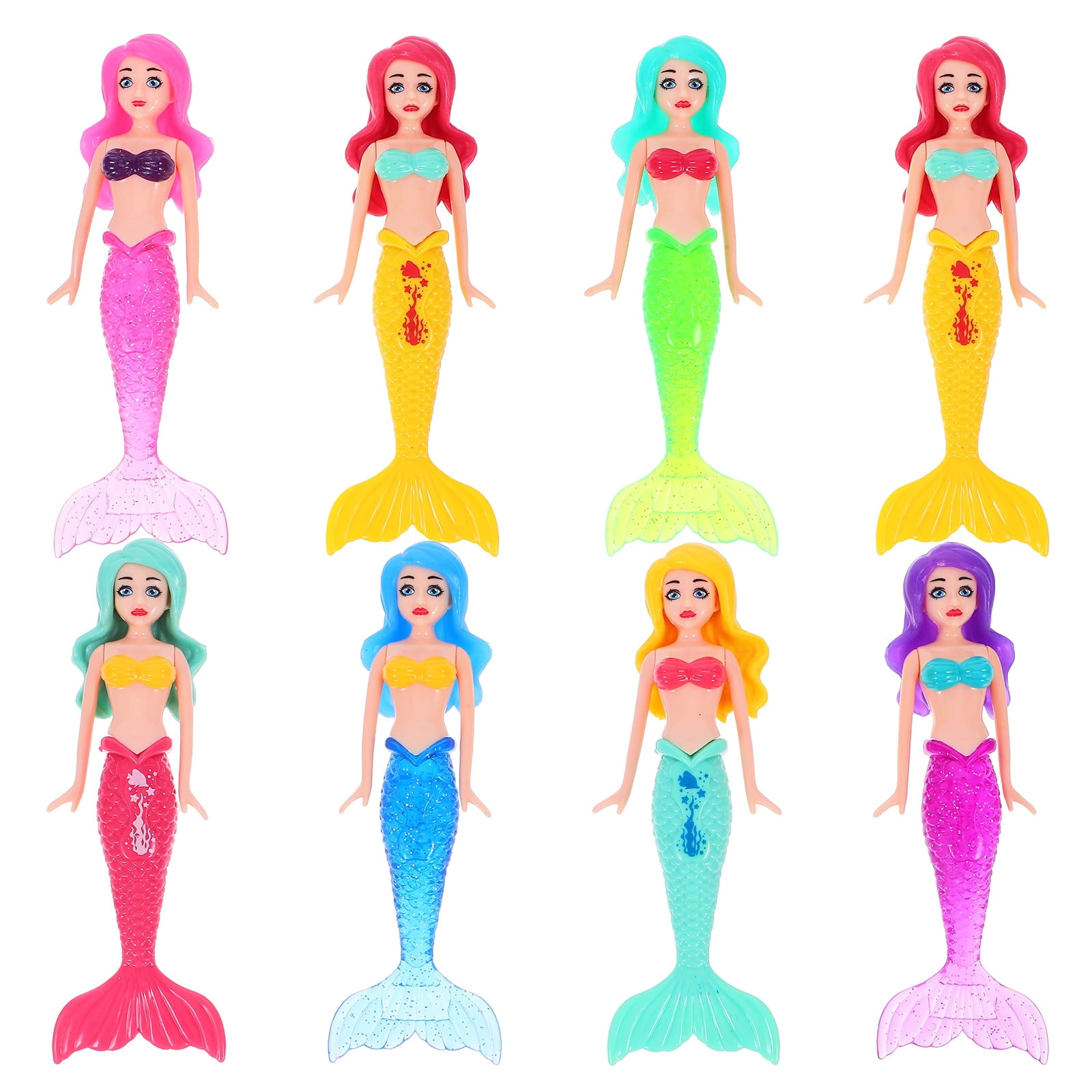 IFANTNG 8pcs Mermaid Pool Toys Diving Mermaid Toys For Children Pool ...