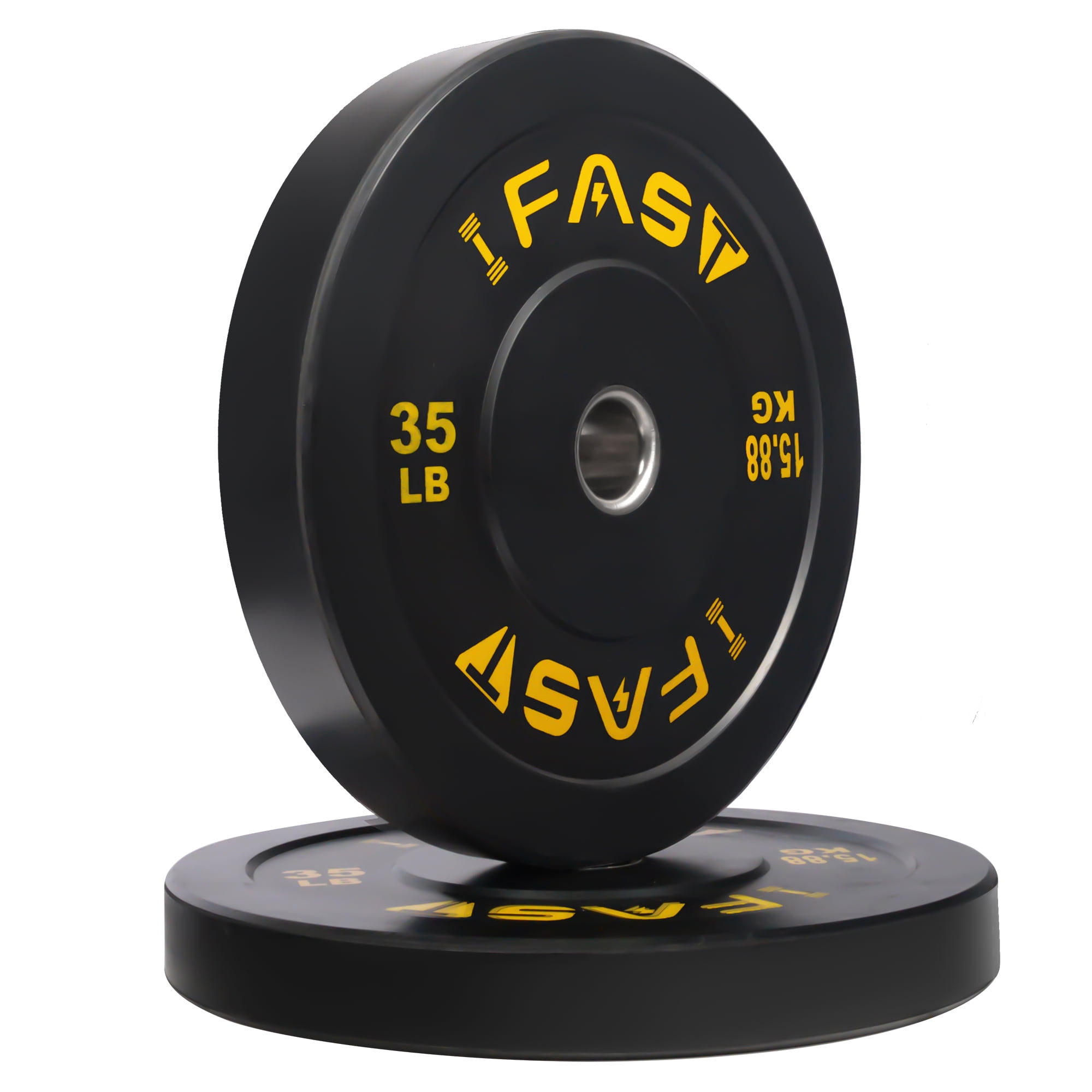 Barbell Training Plates PRISP Olympic Bumper Plates - Rubber Weight ...
