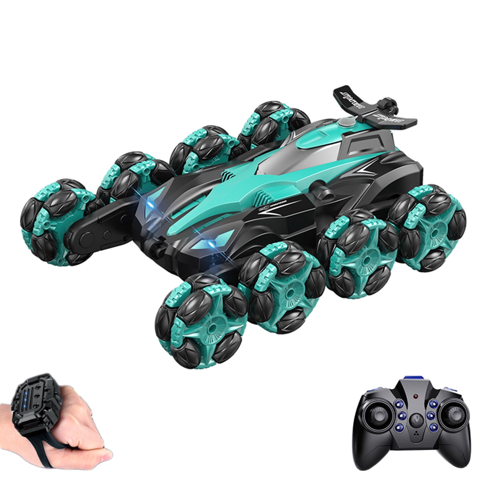 IFCOW 2.4GHz 8WD Gesture Sensing RC Stunt Car 360° Spin Flip RC Car ...