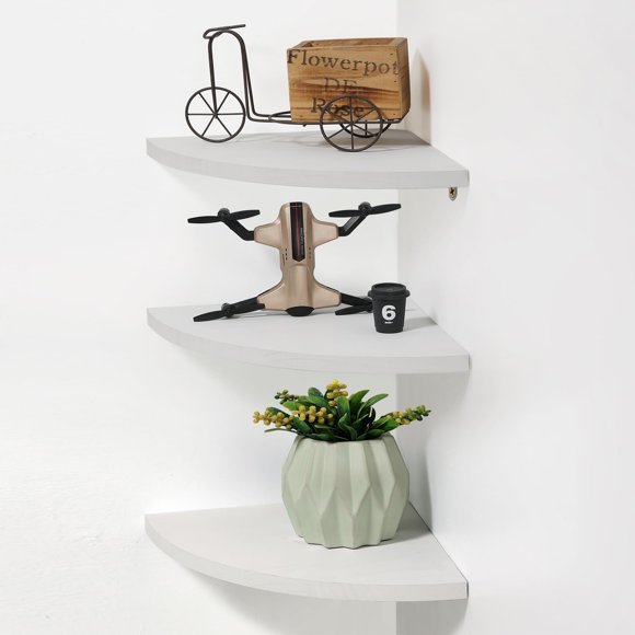 White Corner Shelves in Wall Shelves - Walmart.com