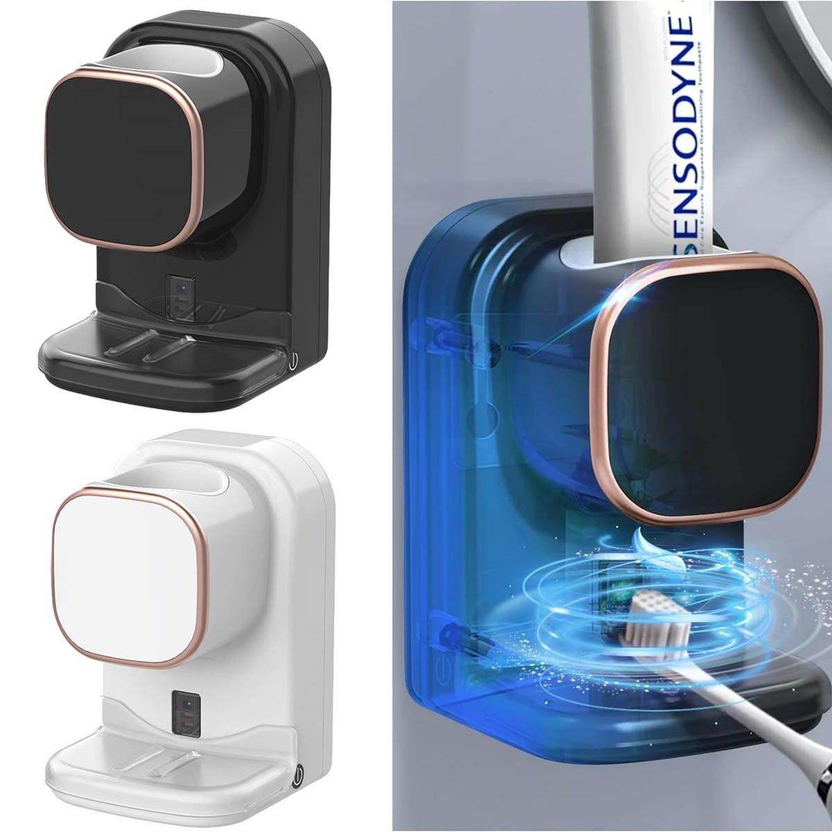 IFCOW Automatic Toothpaste Dispenser,Wall Mounted Electric Toothpaste ...