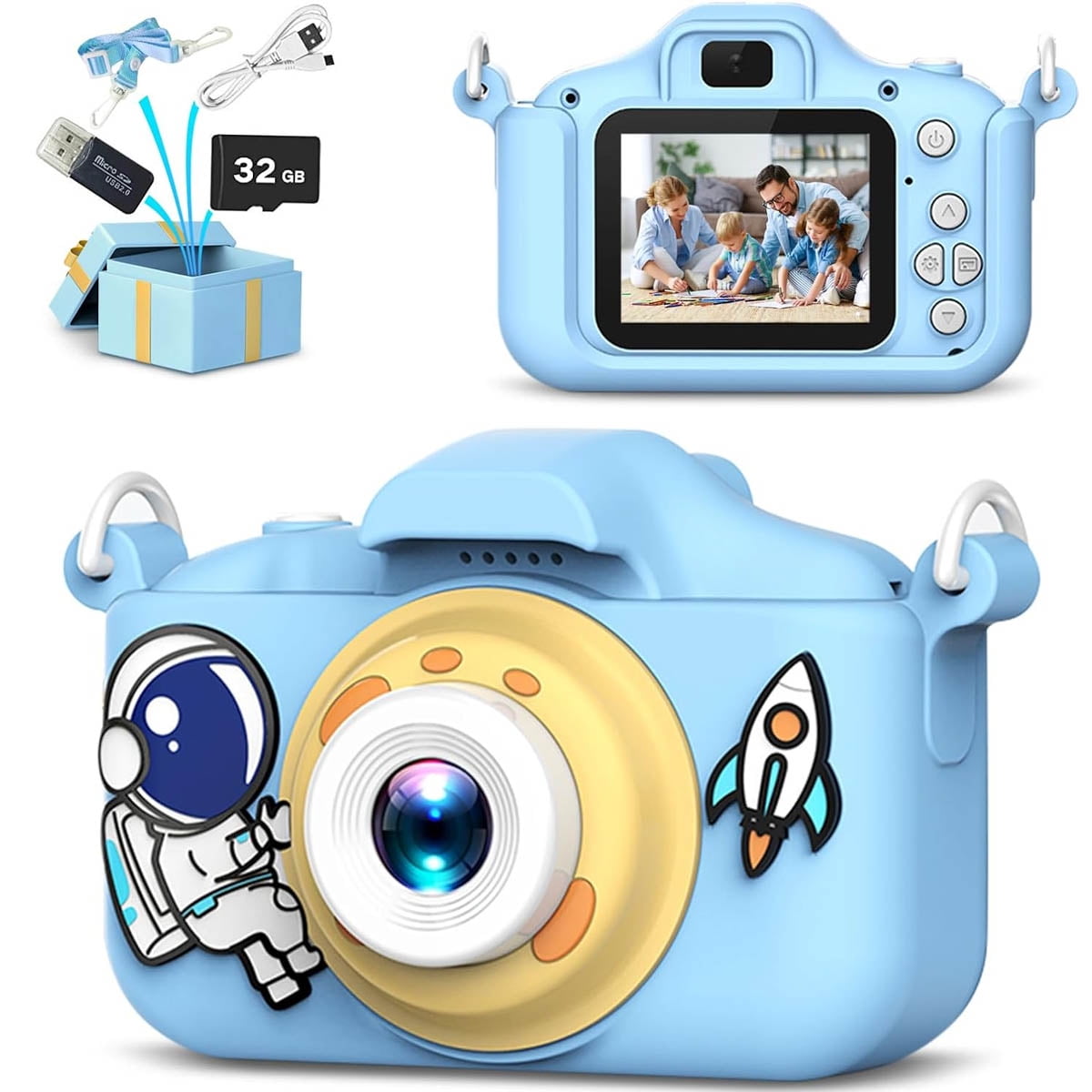 iFCOW Children Camera for Girls/Boys, 1080P HD Digital Toy Camera, 20MP ...