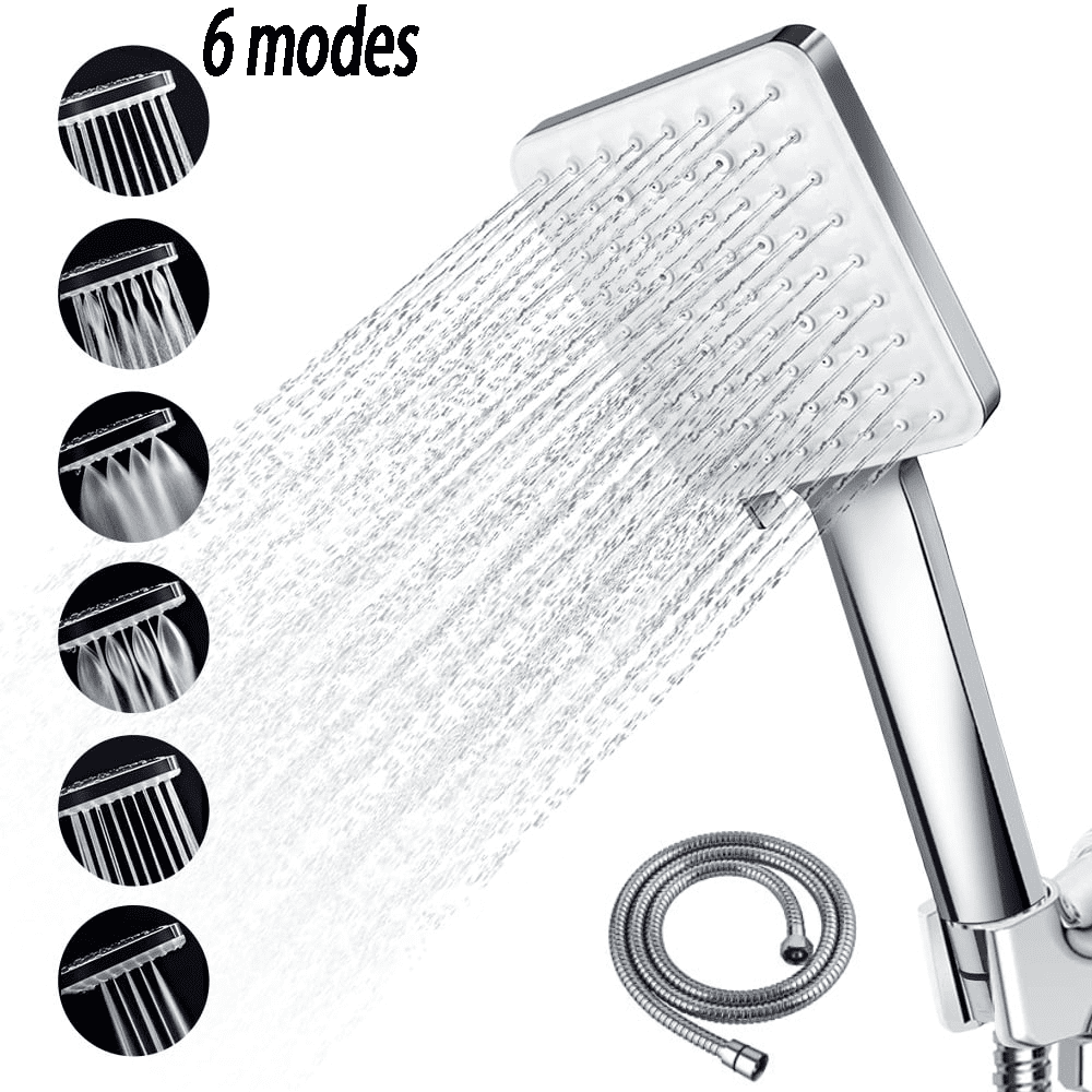 IFCOW Handheld Shower Head High Pressure Rainfall,Square shower head ...