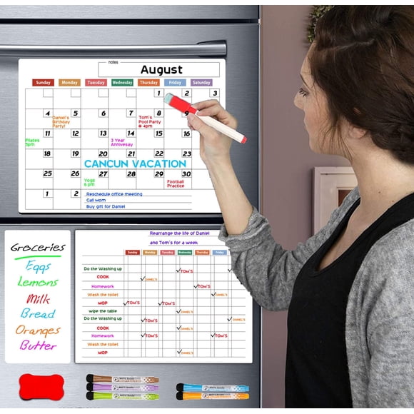 Magnetic Refrigerator Calendar