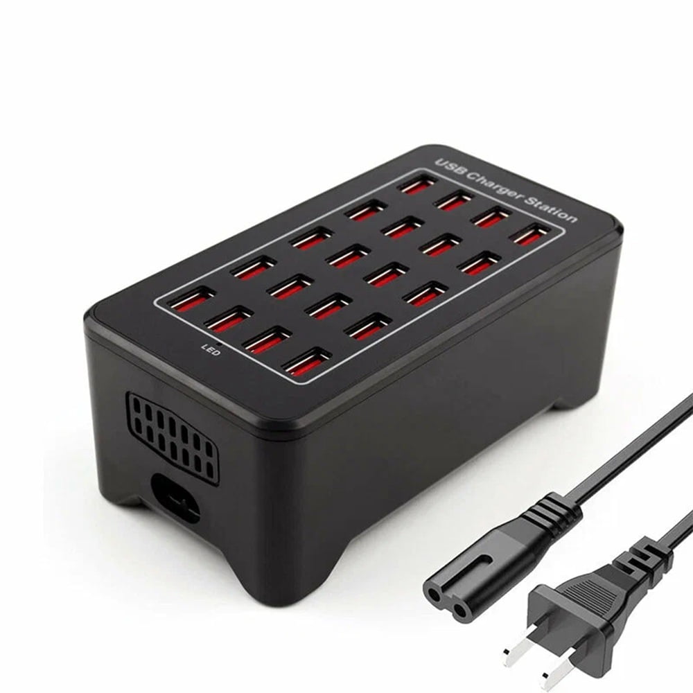 iFCOW Multi Port USB Charger, 30 Ports 150W 30A, Desktop USB Power Hub ...