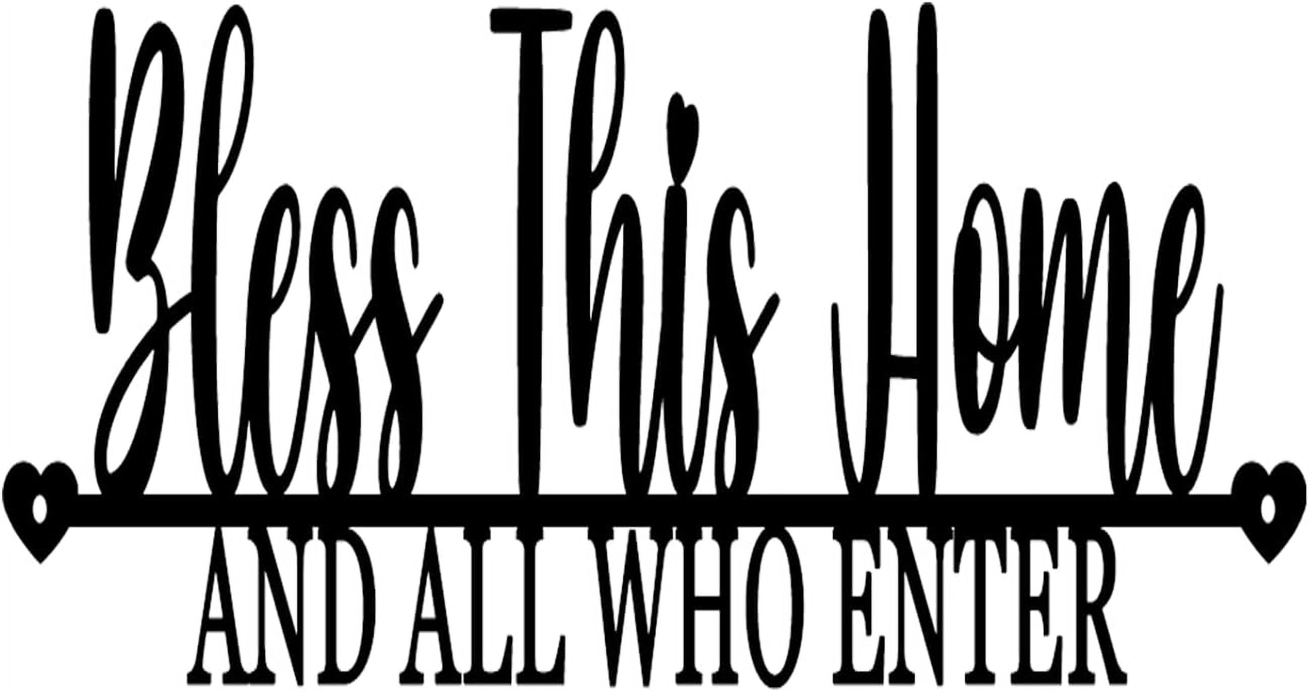 IFHUH Bless This Home And All Who Enter Metal Sign Custom Metal Sign ...