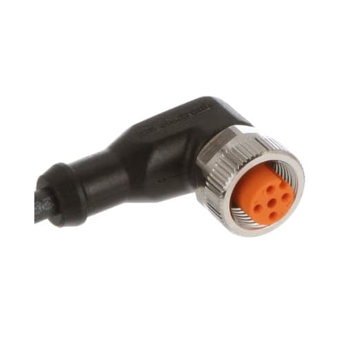 IFM EFECTOR EVC009, Single Ended Cordset, Right Angle M12 Female 5pos ...