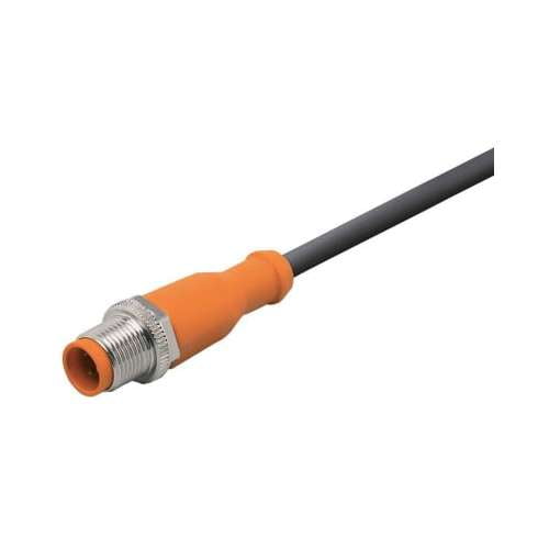 IFM EFECTOR EVC077, Cordset, M12 Male Straight, 4 Wire, 4 Pin, 5m, PUR ...