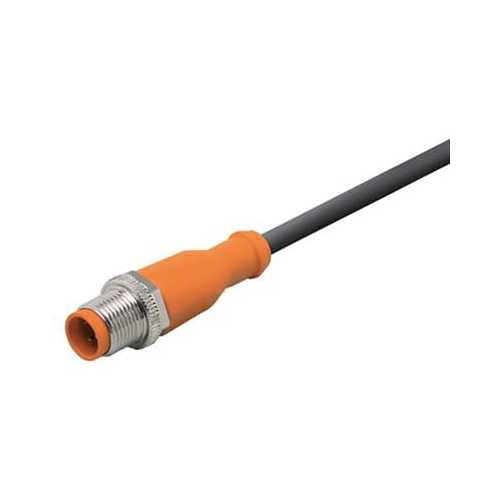 IFM EFECTOR EVC078, Single Ended Cordset, Straight M12 Male 4 pos to ...