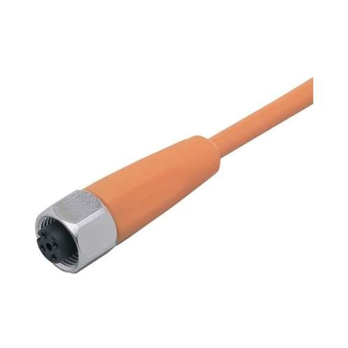 IFM EFECTOR EVT384, Cordset, 4-wire, M12 right angle female connector ...