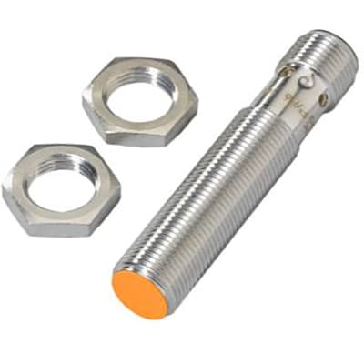 IFM EFECTOR IF5896, Inductive Proximity Sensor, M12 Flush, R: 4mm, DC PNP/NPN NO/NC, M12 Conn ...