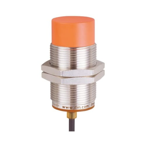IFM EFECTOR IIS241, Inductive sensor, 30mm diameter, 22mm nonflush range, 3wire DC NPN, NO ...