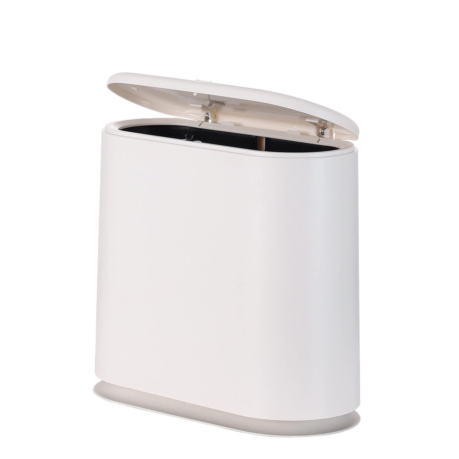 IFNWSV 12L Push Button Trash Can Open Lid Household Bathroom Toilet ...