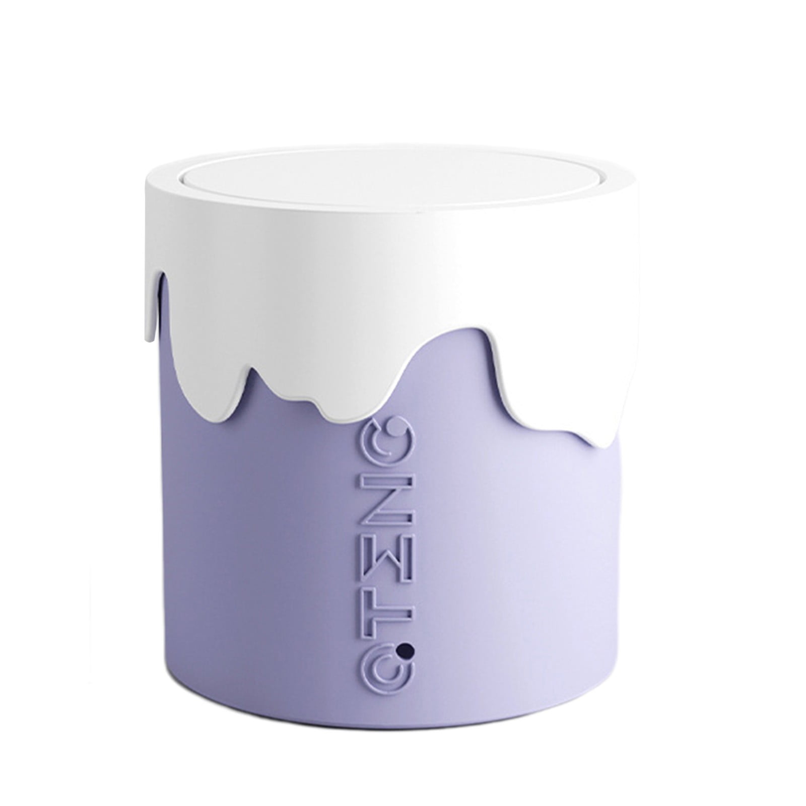 IFNWSV 3L Desktop Trash Can Cute Small Bedroom Bedside Office Plastic ...