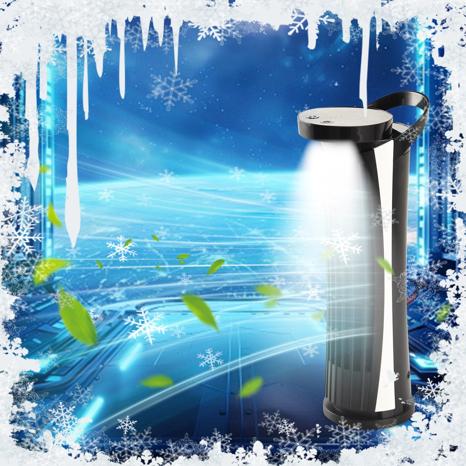 IFNWSV Bladeless Tower Fan USB Desk Cooler Portable Small Quiet Office ...