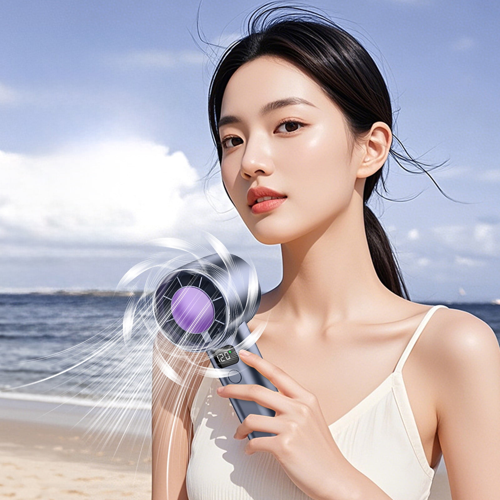 IFNWSV Mini Handheld Fan Small Fan with 3-Speed Portable Battery ...