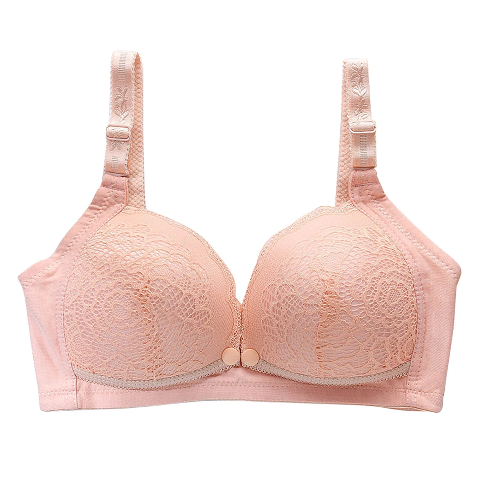 IFNWSV Plus Size Front Closure Bra Wireless Full Coverage Comfort Bra ...