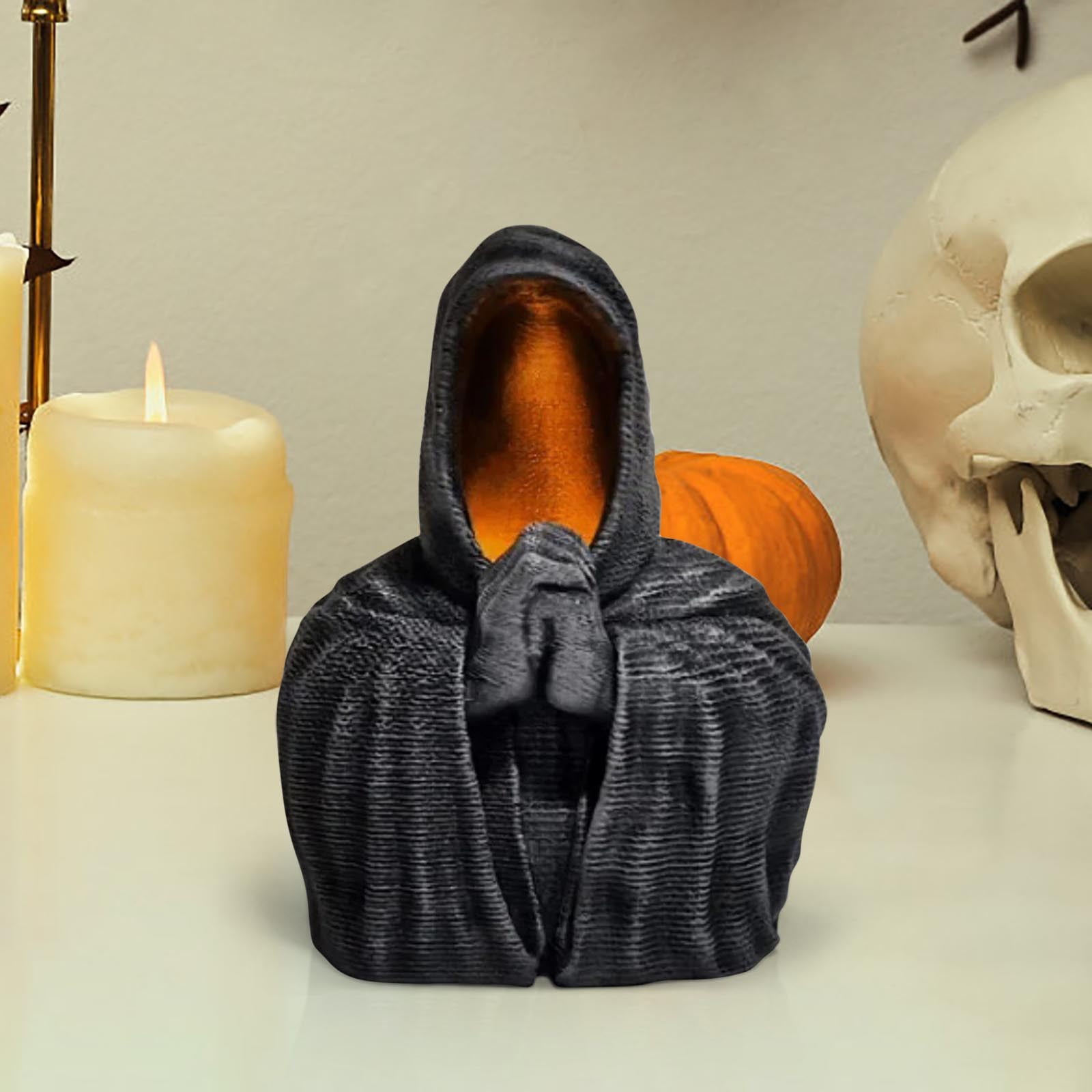 IFNWSV Reapers Grim Statue Reapers LED Candlestick Desktop Decoration ...