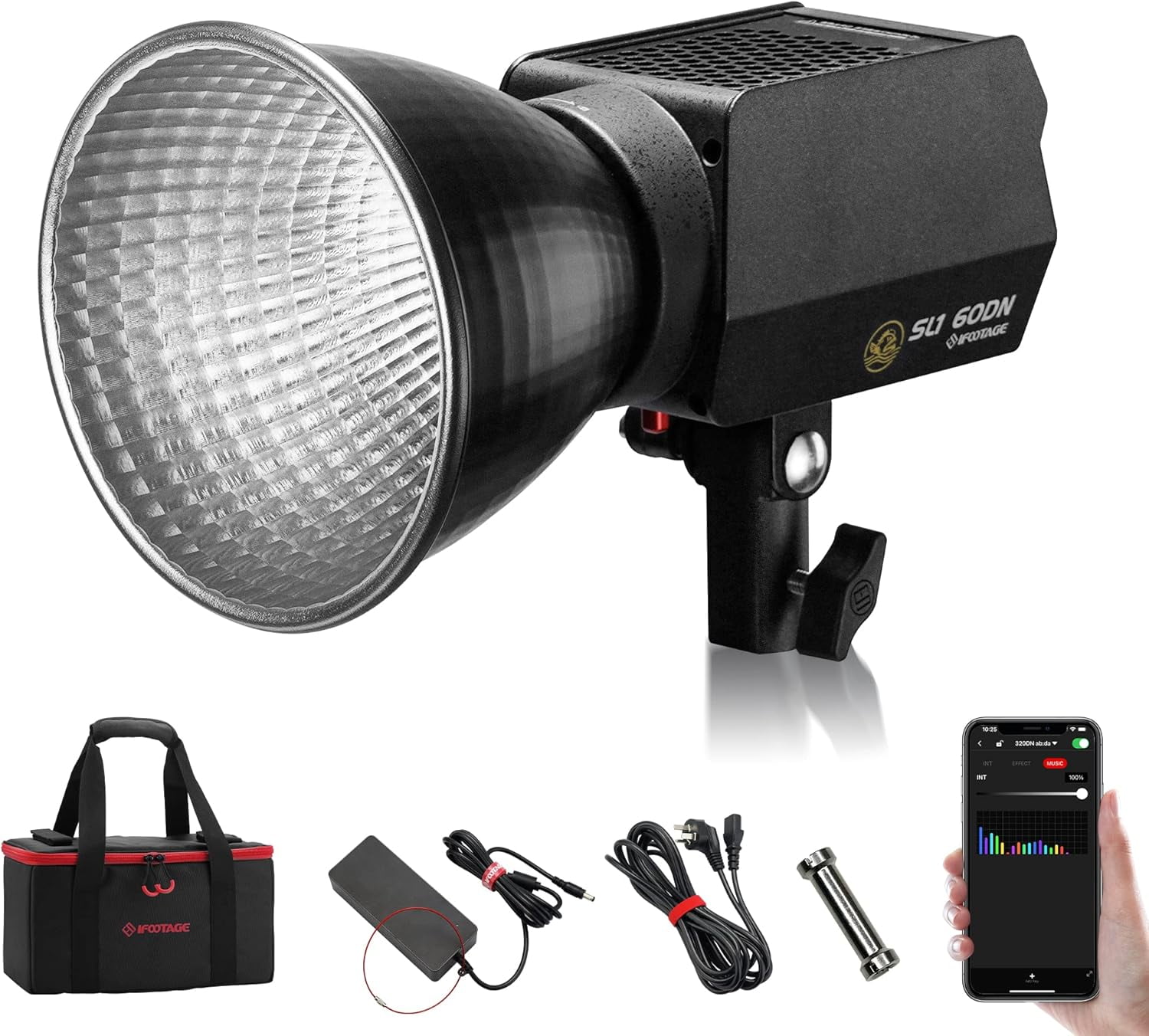 IFOOTAGE SL1 60DN LED Video Light, 70W Continuous LED Lighting with ...