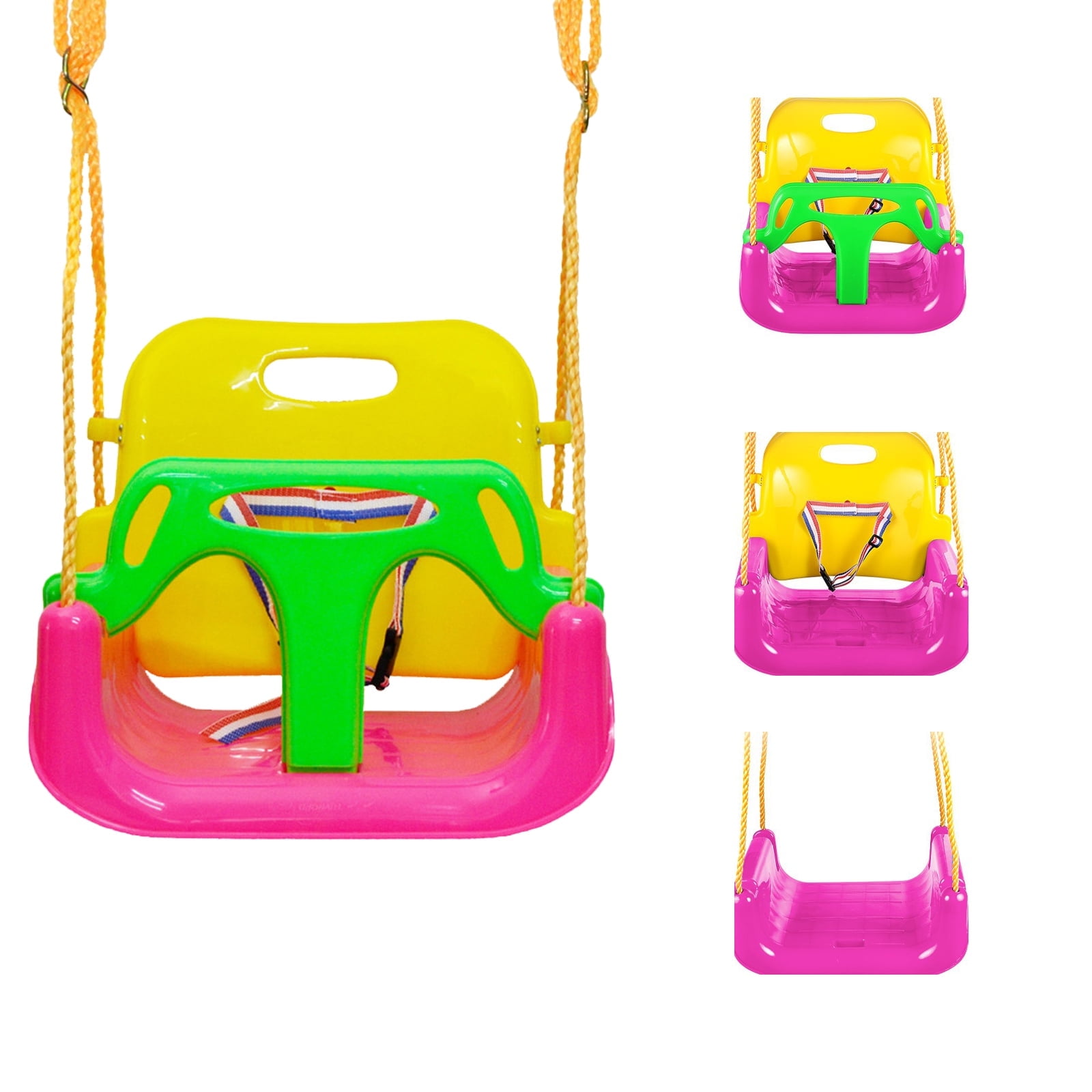 Free Shipping! IFOYO 3-in-1 Kids Swing Seat,Secure Swing Seat with High ...