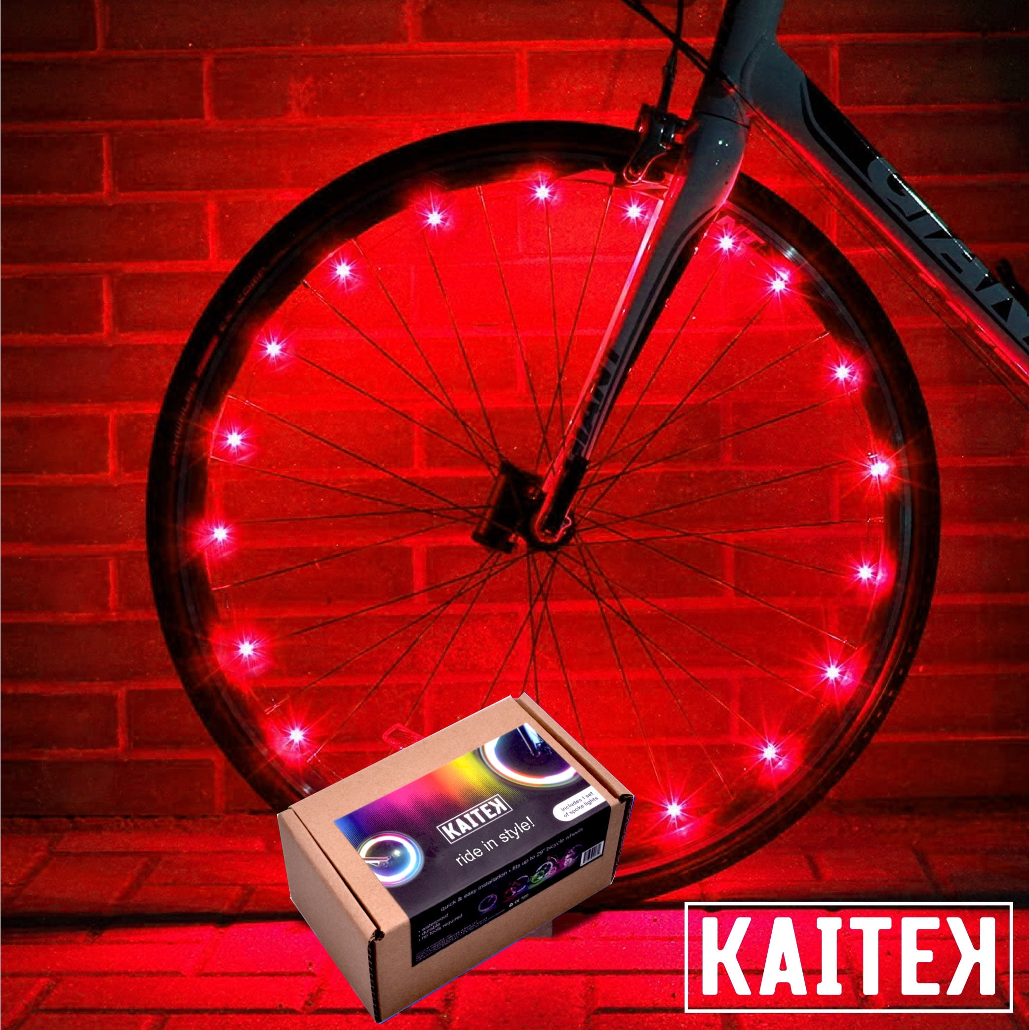 IFRENCHIE LED Bike Wheel Spoke Light, Red - Walmart.com