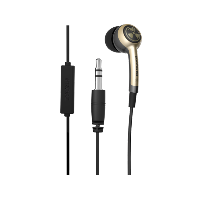 IFROGZ EarPollution Plugz with Mic - Gold - Walmart.com