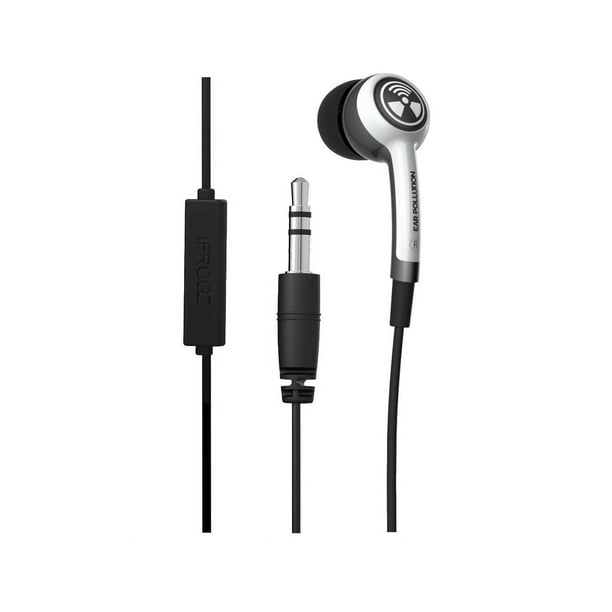 IFROGZ EarPollution Plugz with Mic - White - Walmart Business Supplies