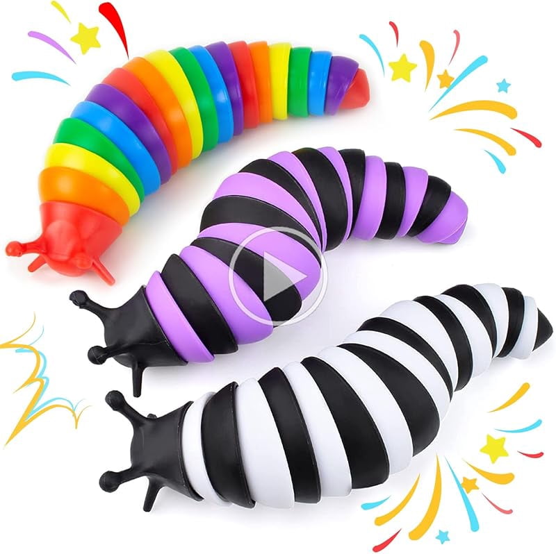 IFiwin Fidget Slug, Sensory Slug Fidget Toys for Autistic Kids & Adults ...