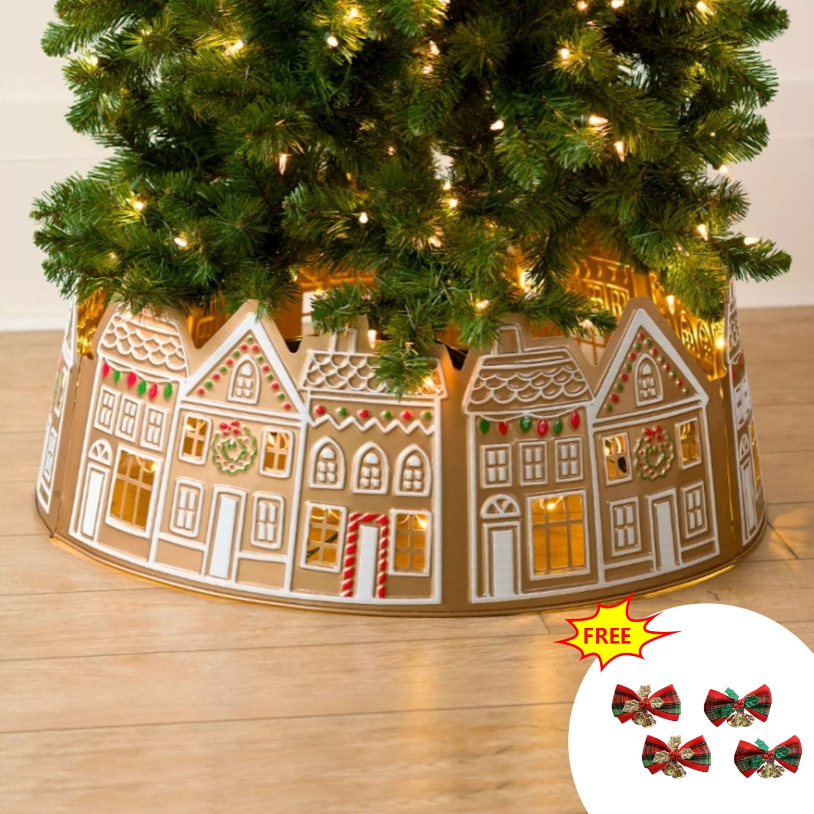 IFnwsv Christmas Tree Collar 28in Xmas Tree Collar for Artificial Trees ...