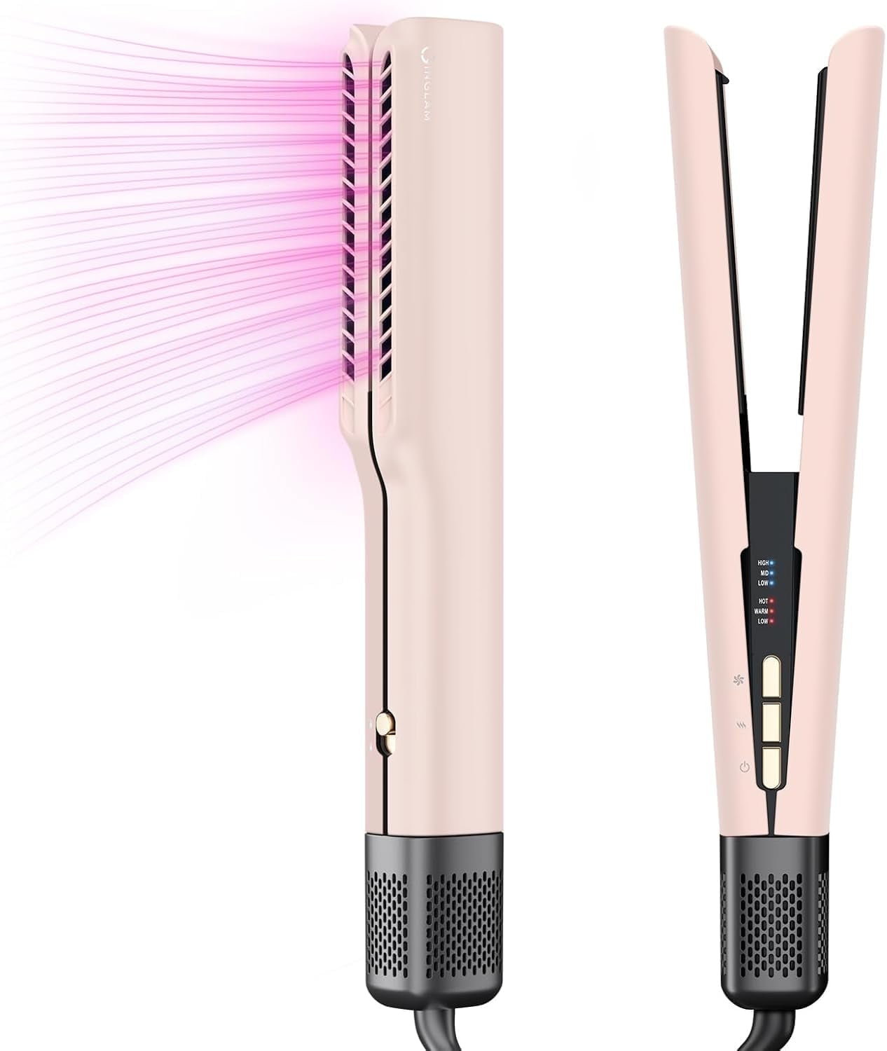 IG INGLAM Air Straightener - Advanced One-Step High-Speed Airflow Hair ...