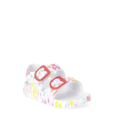 Wonder Nation Toddler Girl Eva Icon Slide Sandals - Walmart.com