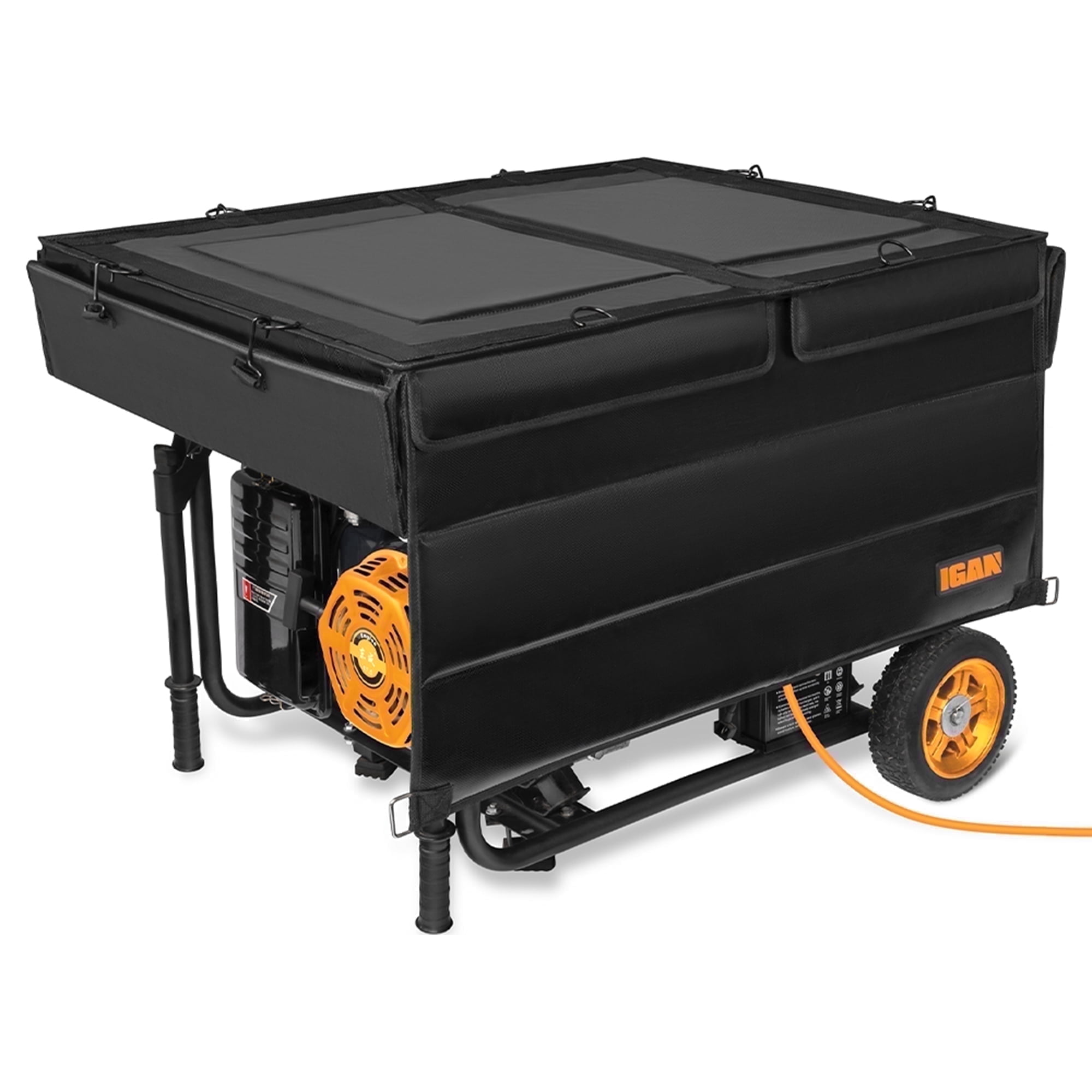 IGAN, Generator Tent, Waterproof Cover for 3500‚Äì12000 Watt, Black ...
