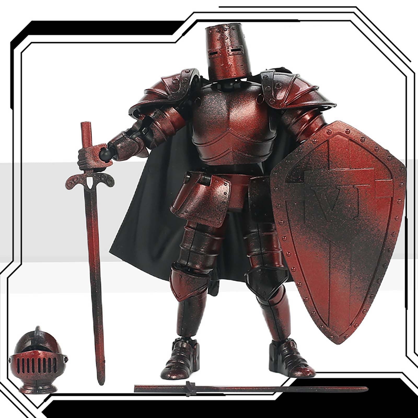 IGEED 3D Printed Medieval Figurines,Medieval Knight T13 Figure,Full ...