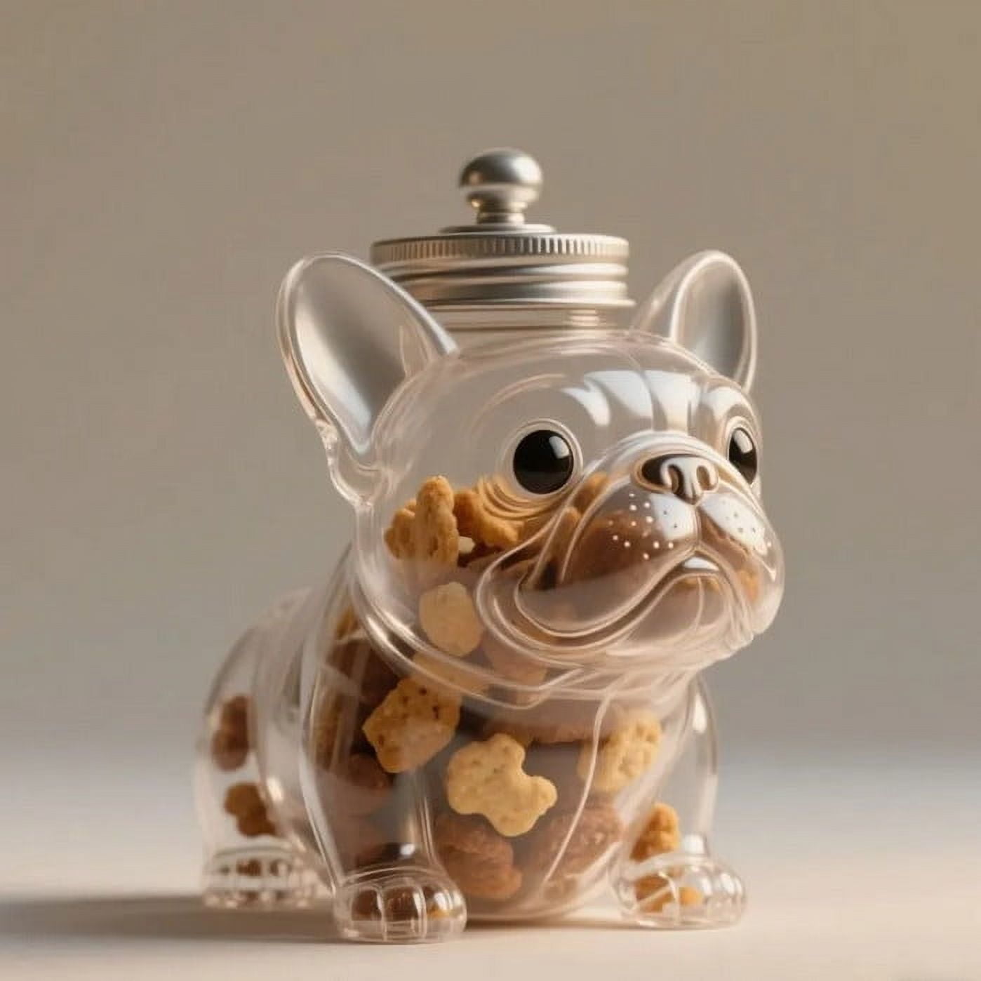 IGEED Airtight Dog Treat Container with Lid,5lb Cute Dog Treat Storage ...