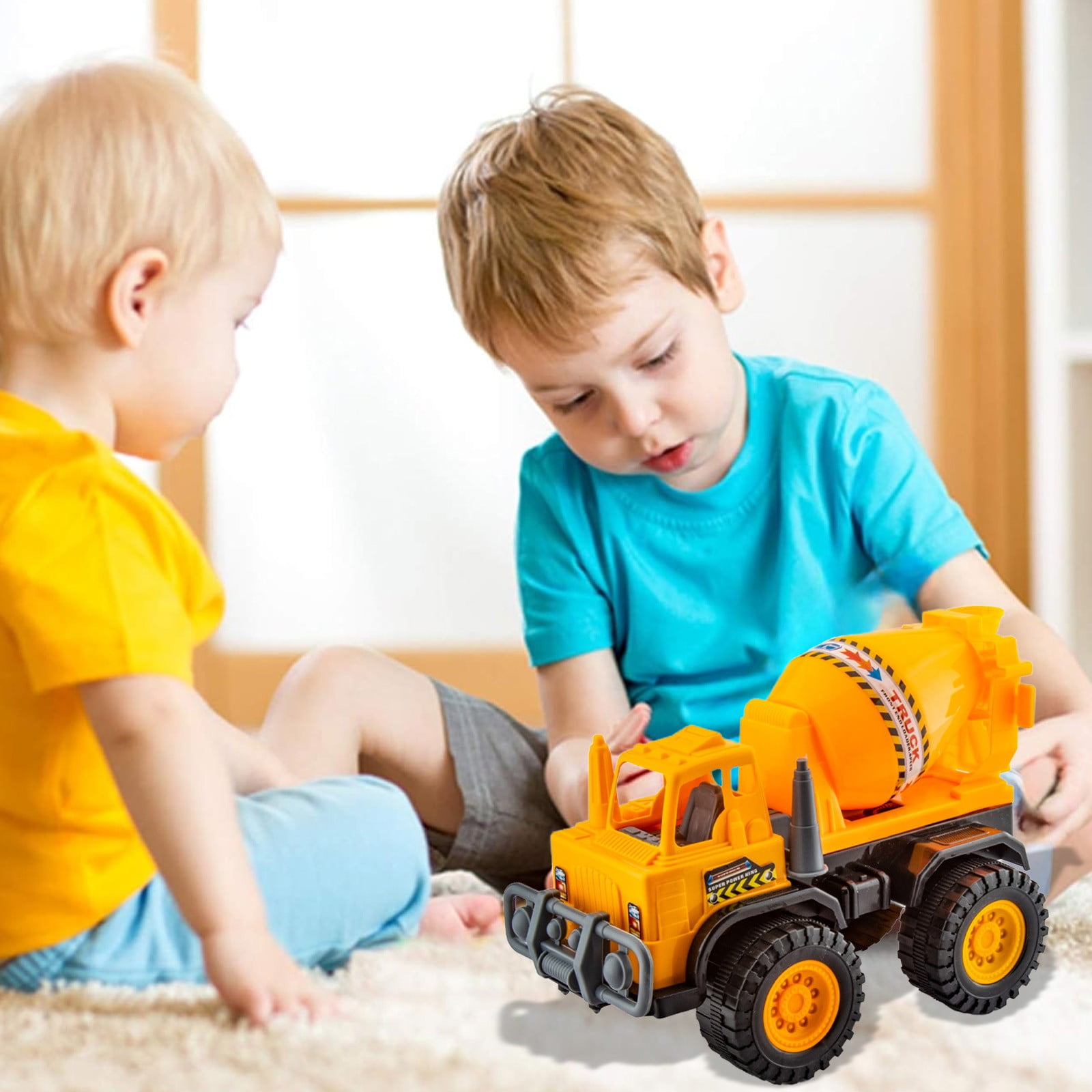 IGEED Construction Excavator Yellow Engineering Vehicle Toys ...