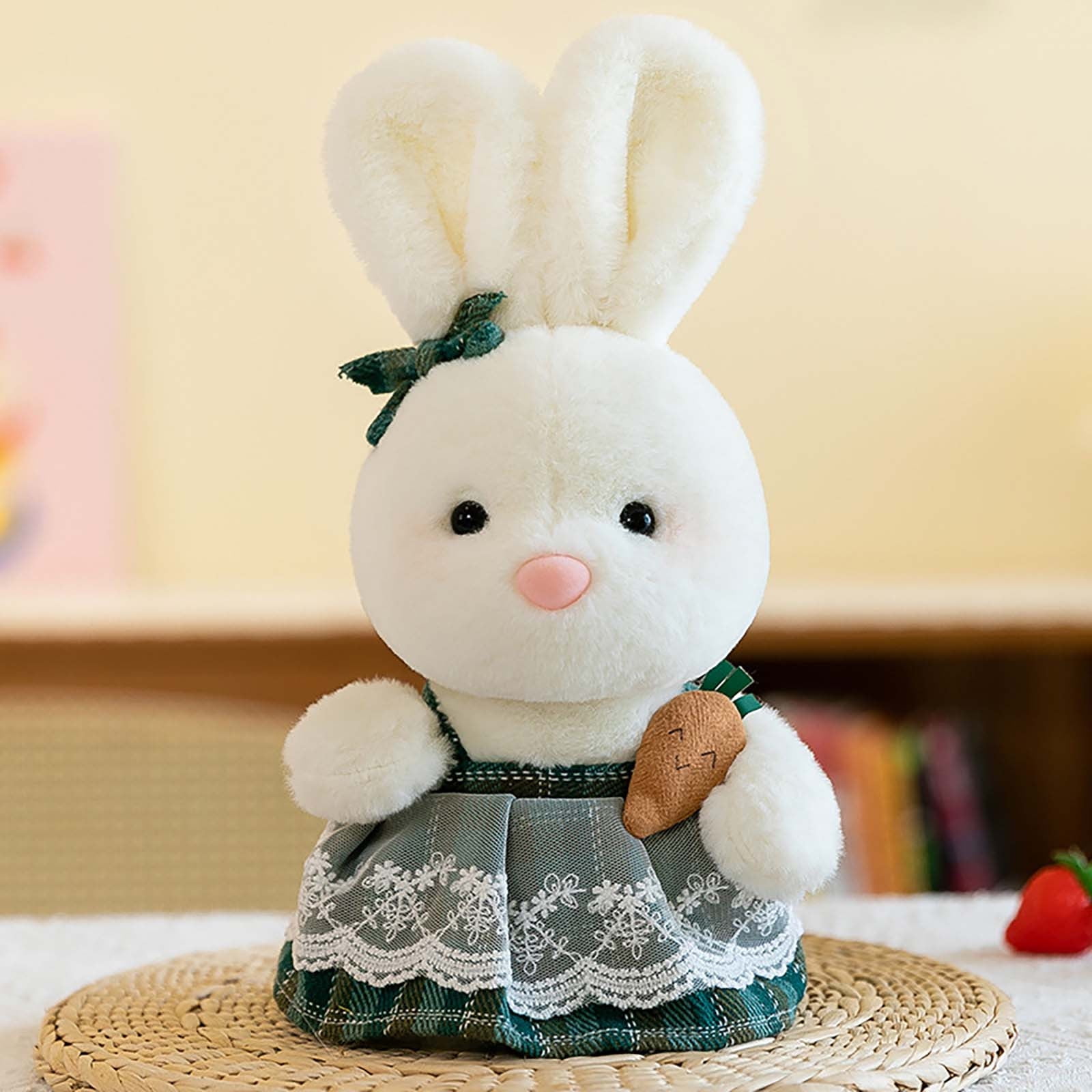 IGEED Easter Bunny Plush for Kids,Stuffed Animal Soft Realistic Bunny ...