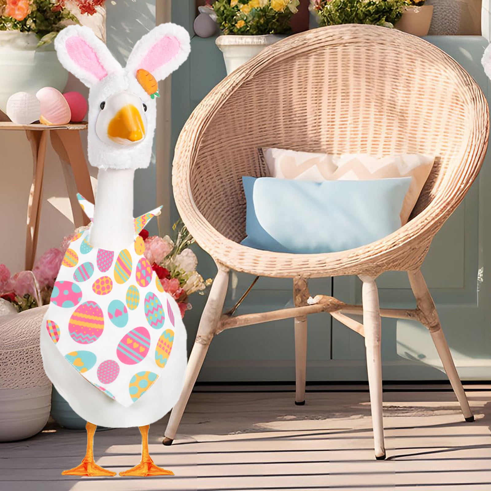 TOPRenddon 23-inch White Holiday Goose Outfit - Weather-Resistant ...