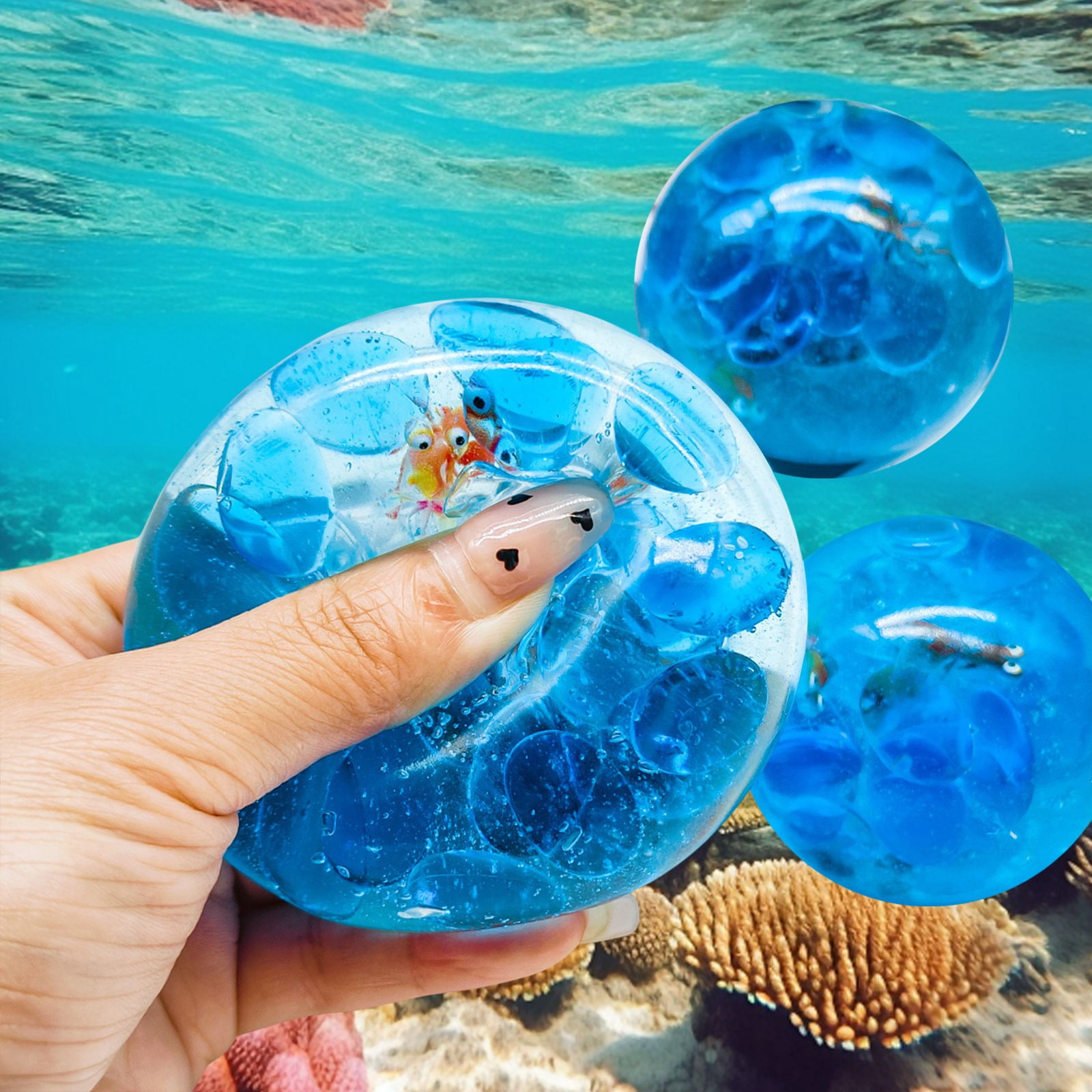 IGEED Sea Animals Stress Balls,Stretch Stress Relief Squishy Ball for ...