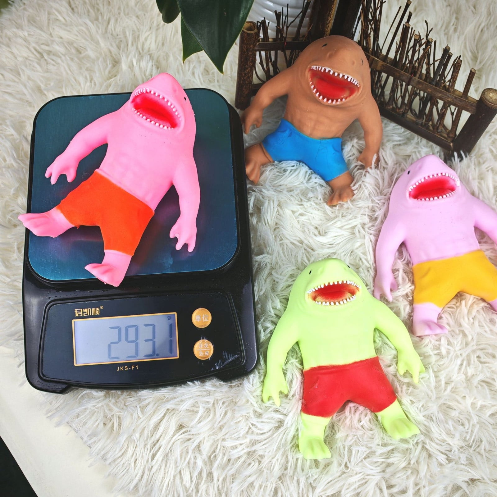 IGEED Shark Monster Squishy Fidget Toys,Stress Relief Stretchy Toys ...