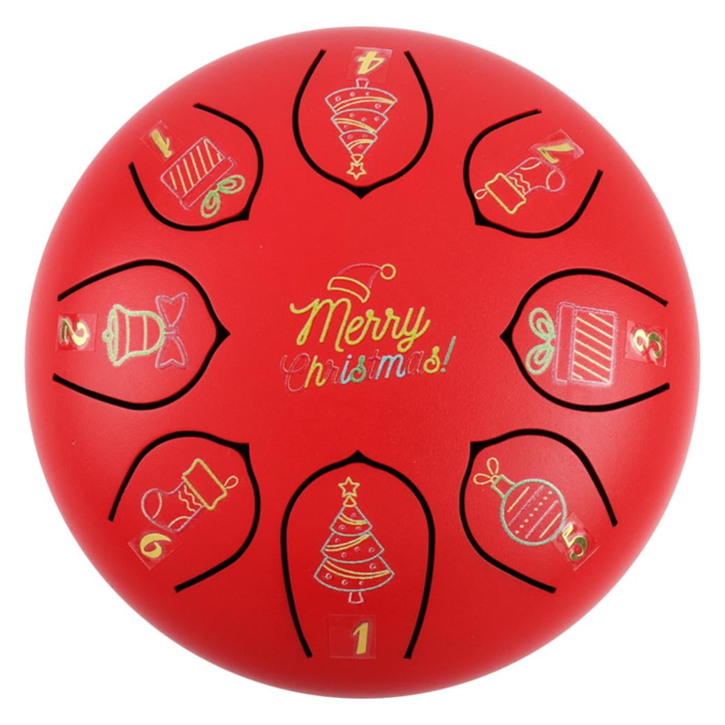 IGEED Steel Tongue Drum 6 Inch 8 Notes, Empty Drum,High Tone Drum ...