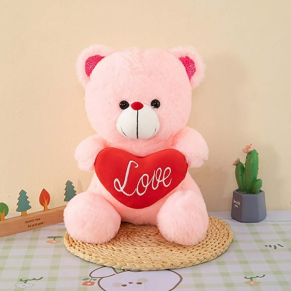 Cute Bear Plush Toy Valentine's Day Gift Ornament - Walmart.com