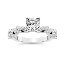 3 Ct IGI Certified Princess Shape Lab Grown Diamond Engagement Ring ...