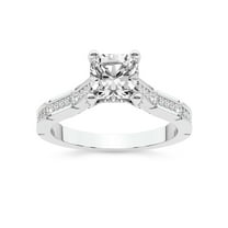 IGI Certified 3 Carat Princess Shape Lab Grown Diamond Engagement Ring ...