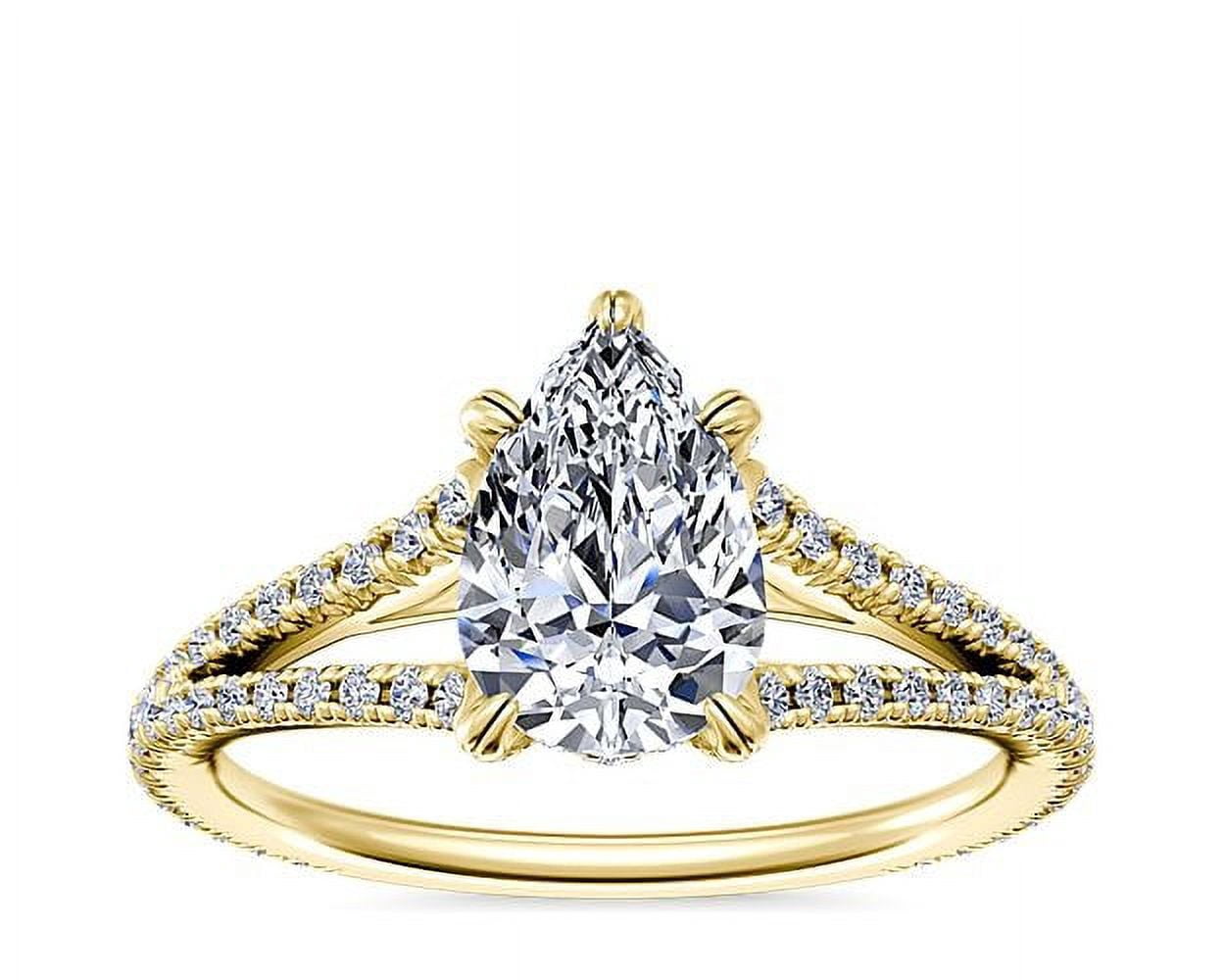 IGI Certified 2.20 Ct Stylish Pear Cut Lab Grown Diamond Solitiare ...
