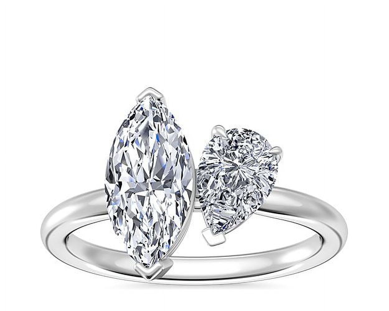 IGI Certified 2.50 Ct Marquise & Pear Shape Lab Grown Diamond Beautiful ...
